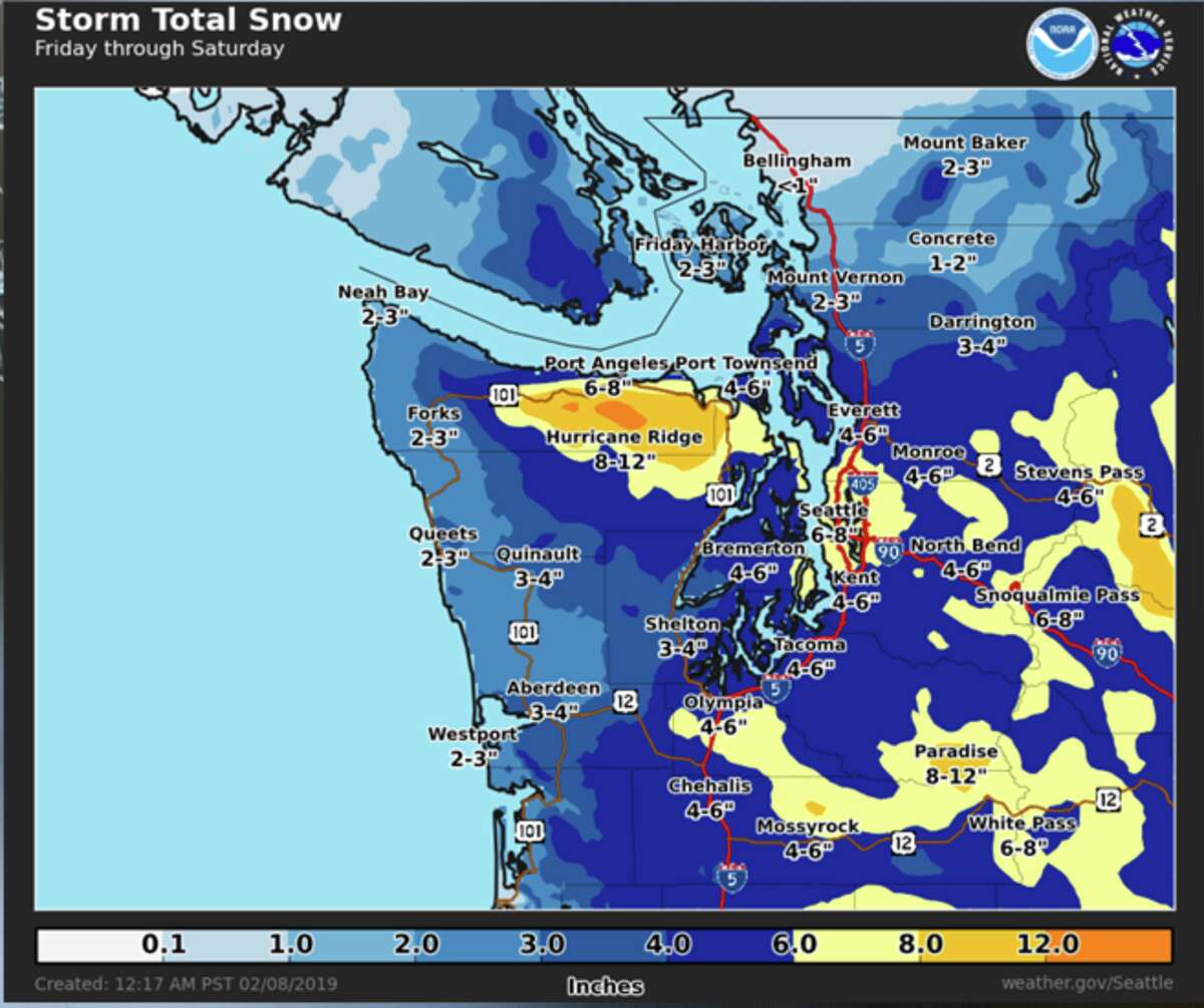 Seattle snow delays flights, grinds traffic to a near halt Friday