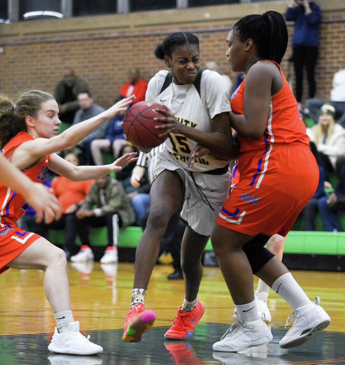 Trinity Catholic girls top Danbury; Lops scores 1,000th point