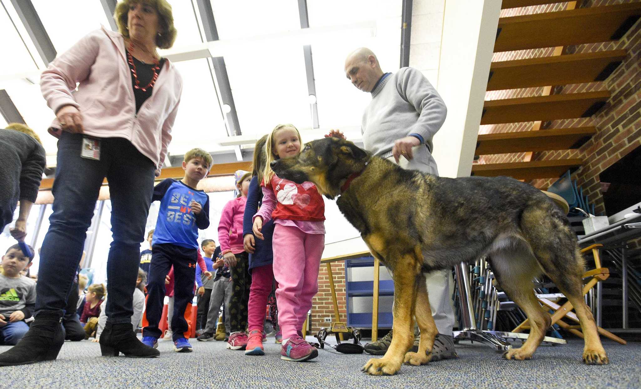 Greenwich kindergartners learn ABC’s of guide dogs