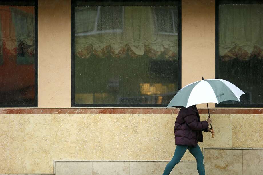 Bring your umbrella today: Unpredictable bouts of rain and hail to pop ...