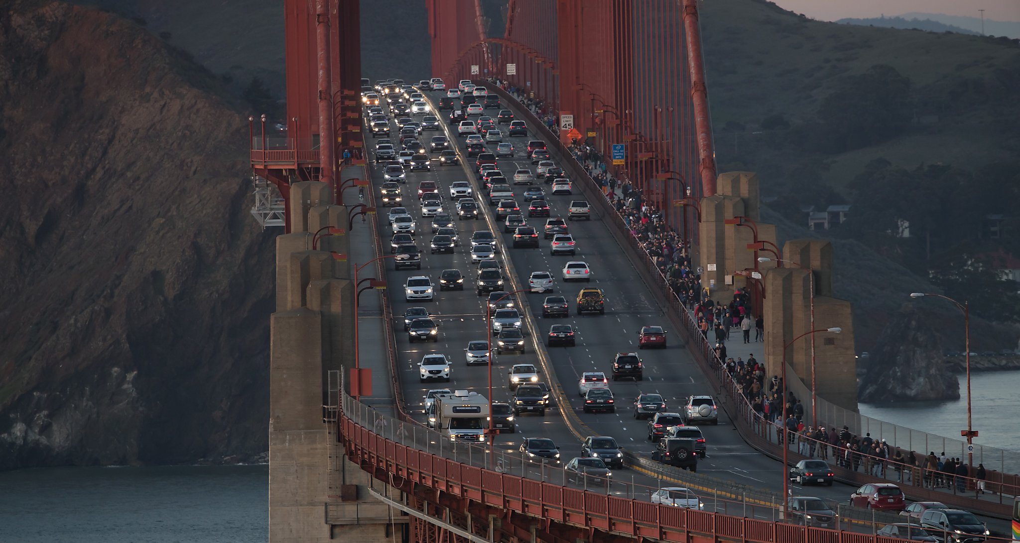 Golden Gate Bridge partially shut down for storm repairs