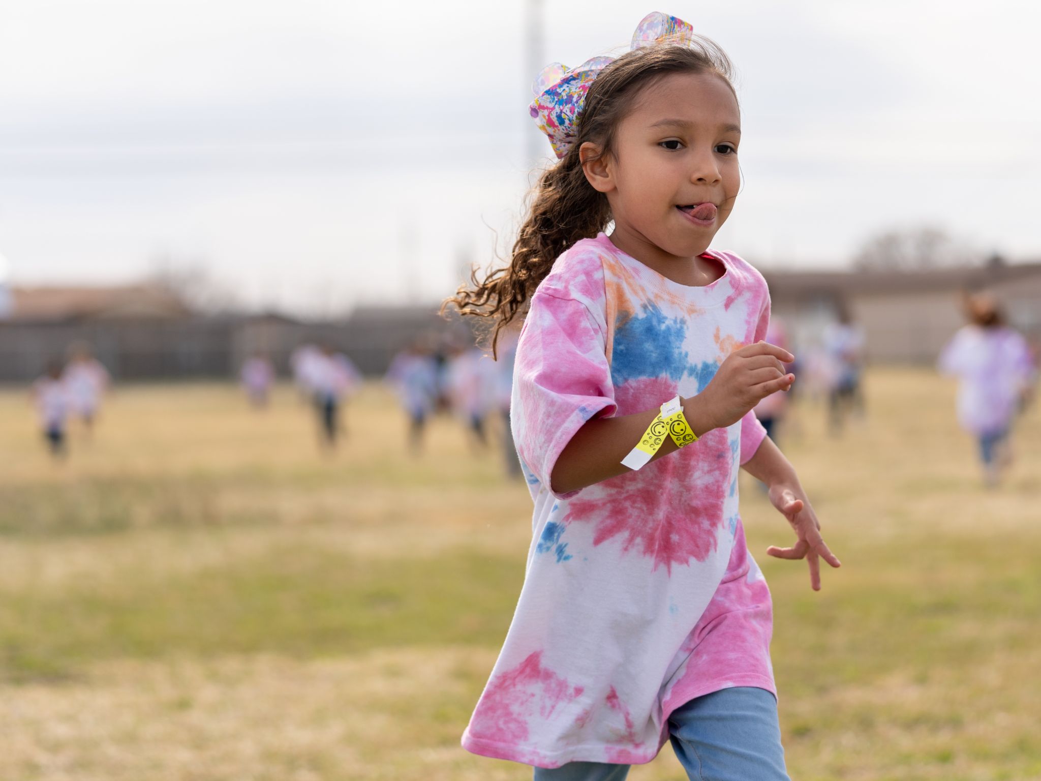 First annual Color Run at Burnet Elementary.