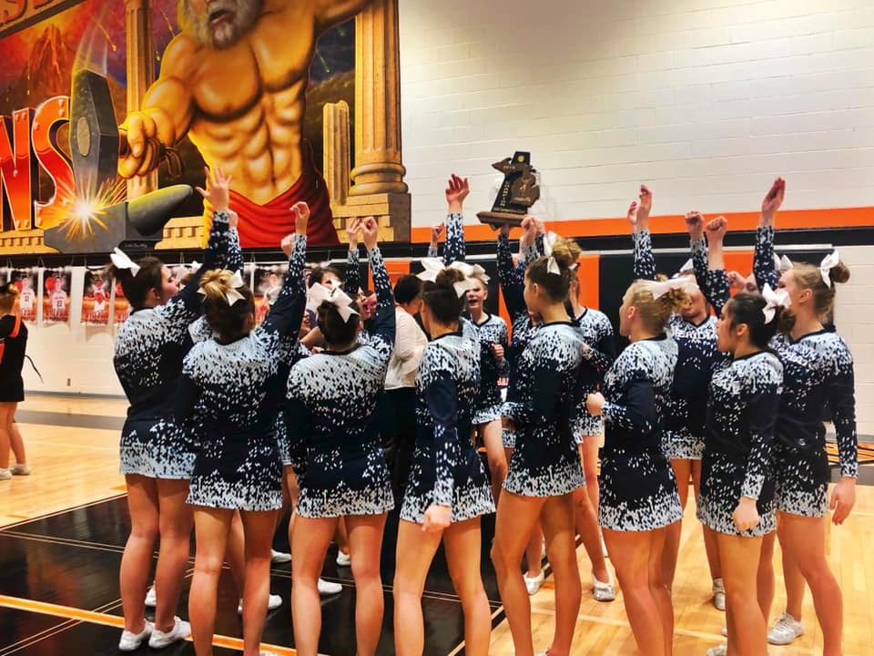 Meridian cheer wins district title
