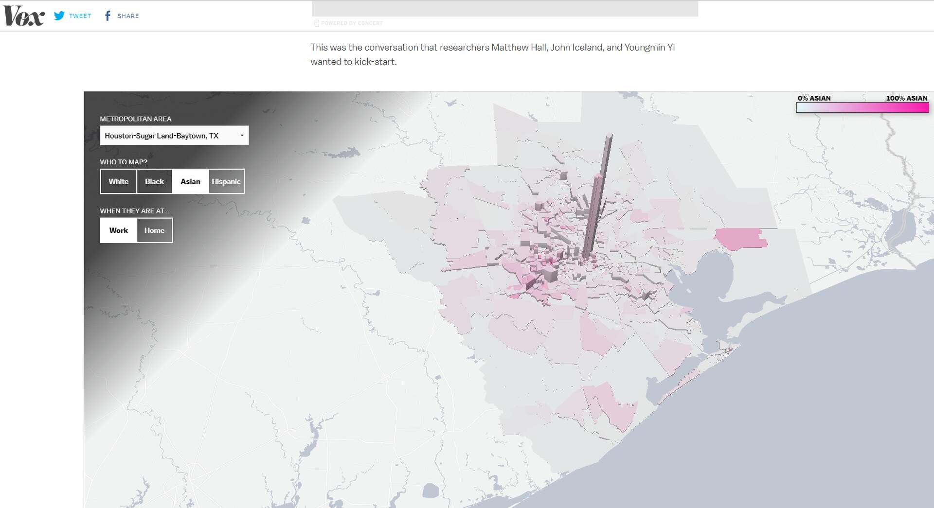 Study maps where Houston-area racial populations live and work