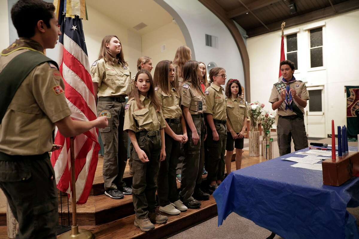 Eight girls make Boy Scouts history by joining East Bay’s Troop 224