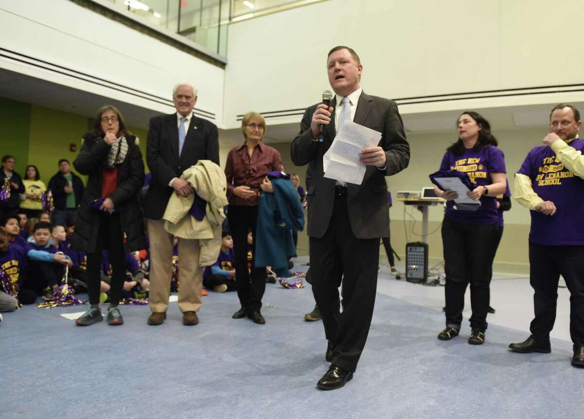 New Lebanon celebrates the first day of school in new home