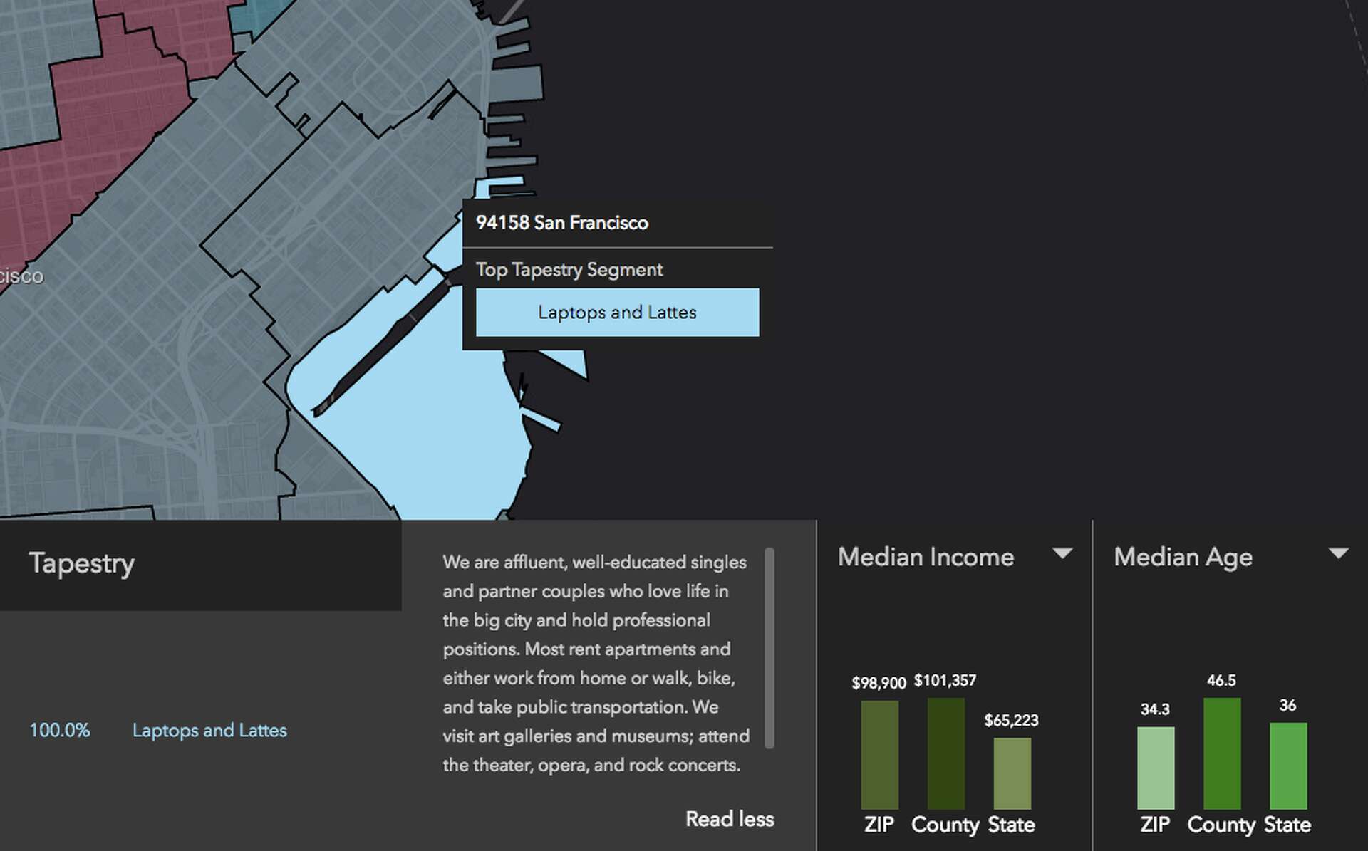 Are you a 'trendsetter' or a 'soccer mom'? This map of SF can tell you
