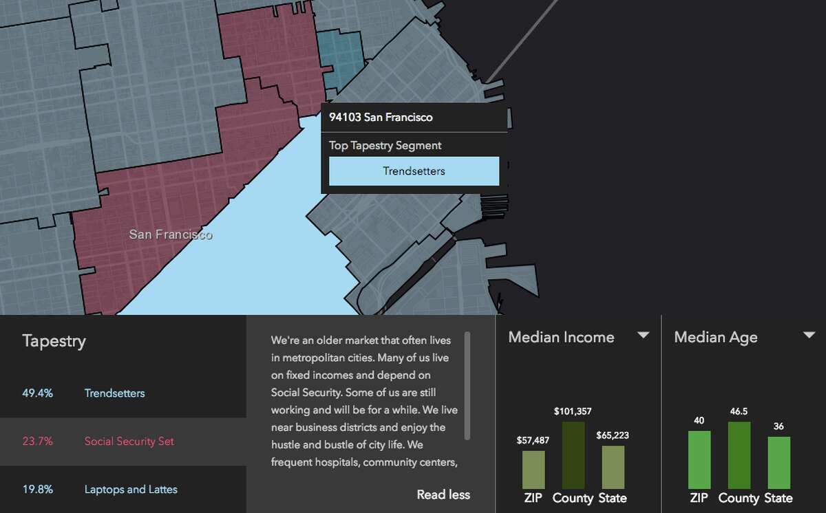 Are you a 'trendsetter' or a 'soccer mom'? This map of SF can tell you