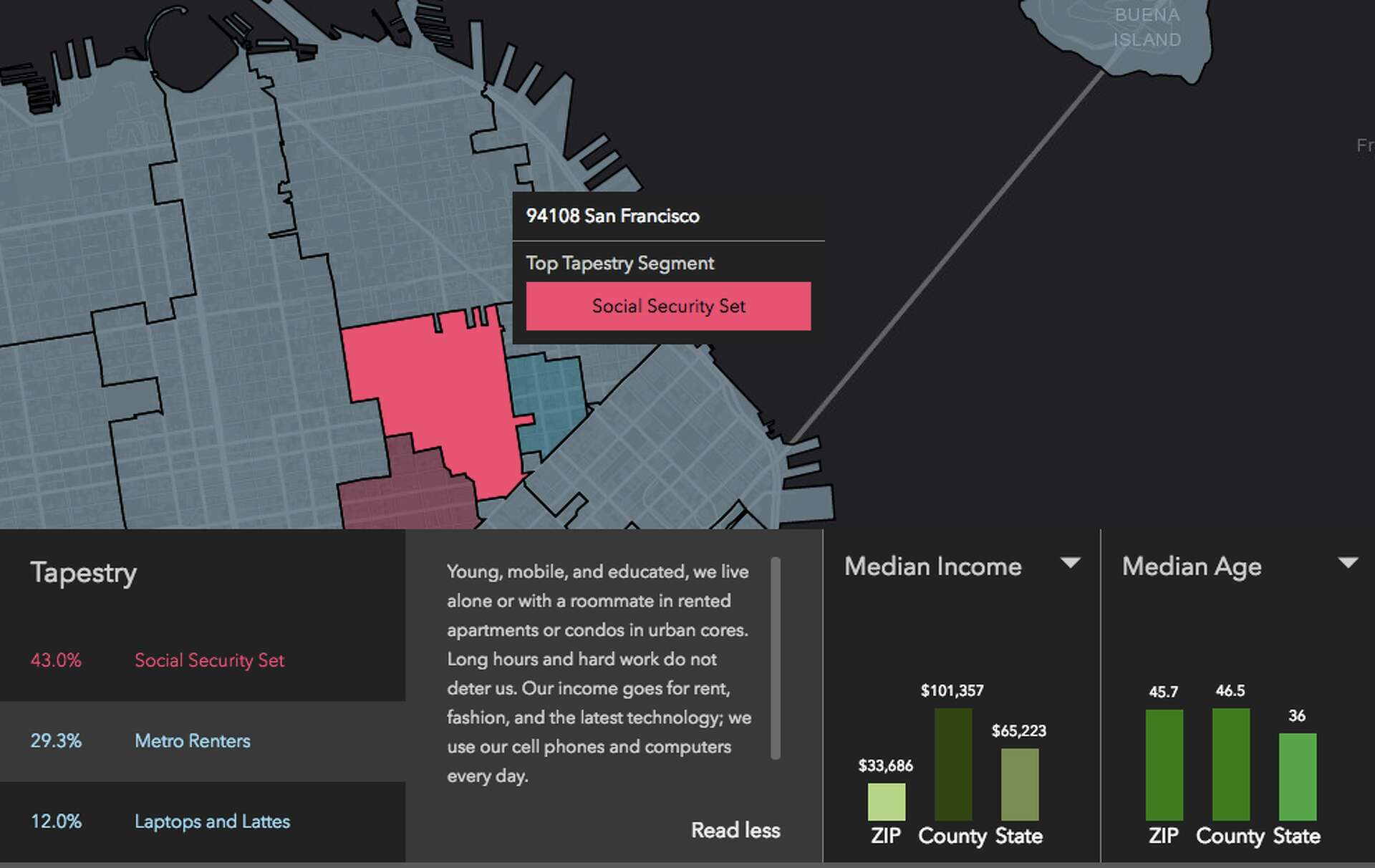 Are you a 'trendsetter' or a 'soccer mom'? This map of SF can tell you
