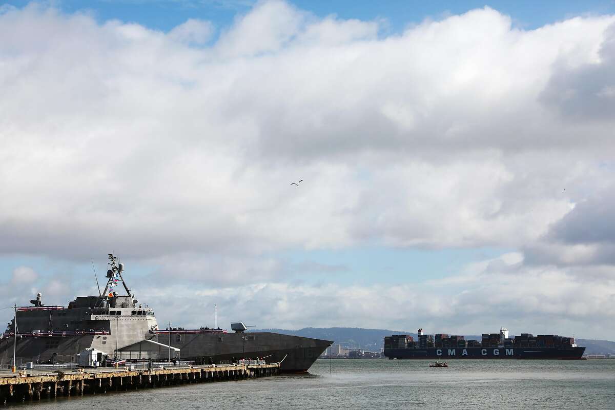 Littoral combat ship Tulsa, the Navy’s newest warship, commissioned in SF