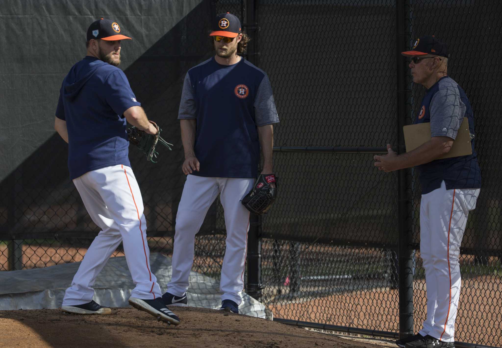 Astros' Gerrit Cole, Wade Miley pleased with their spring debuts
