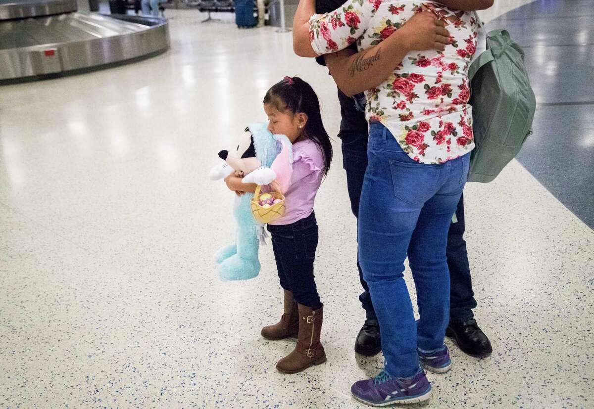 Mom, daughter separated at border reunited at Houston airport