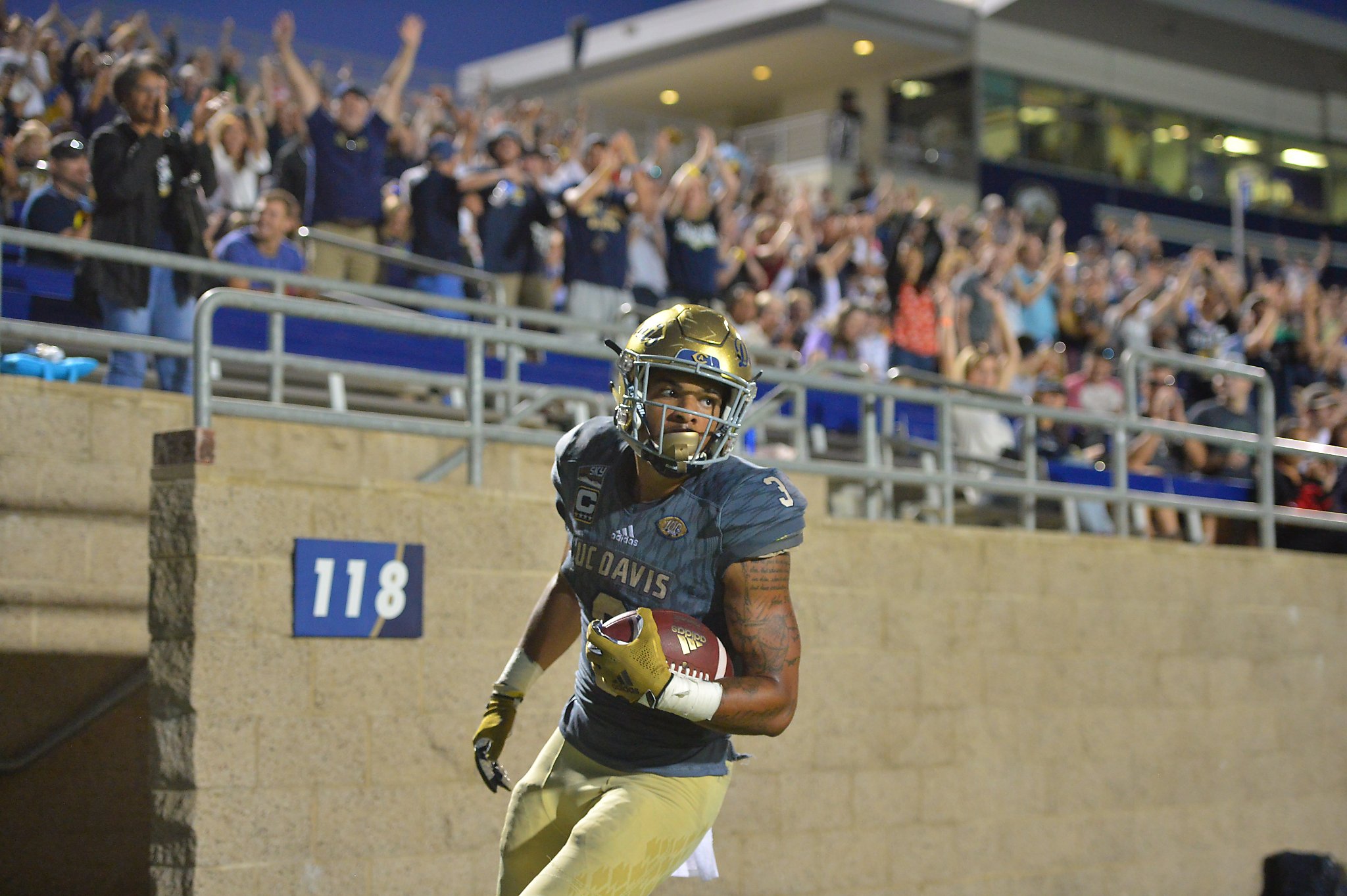 Keelan Doss, receiver from UC Davis and Alameda, works toward NFL shot