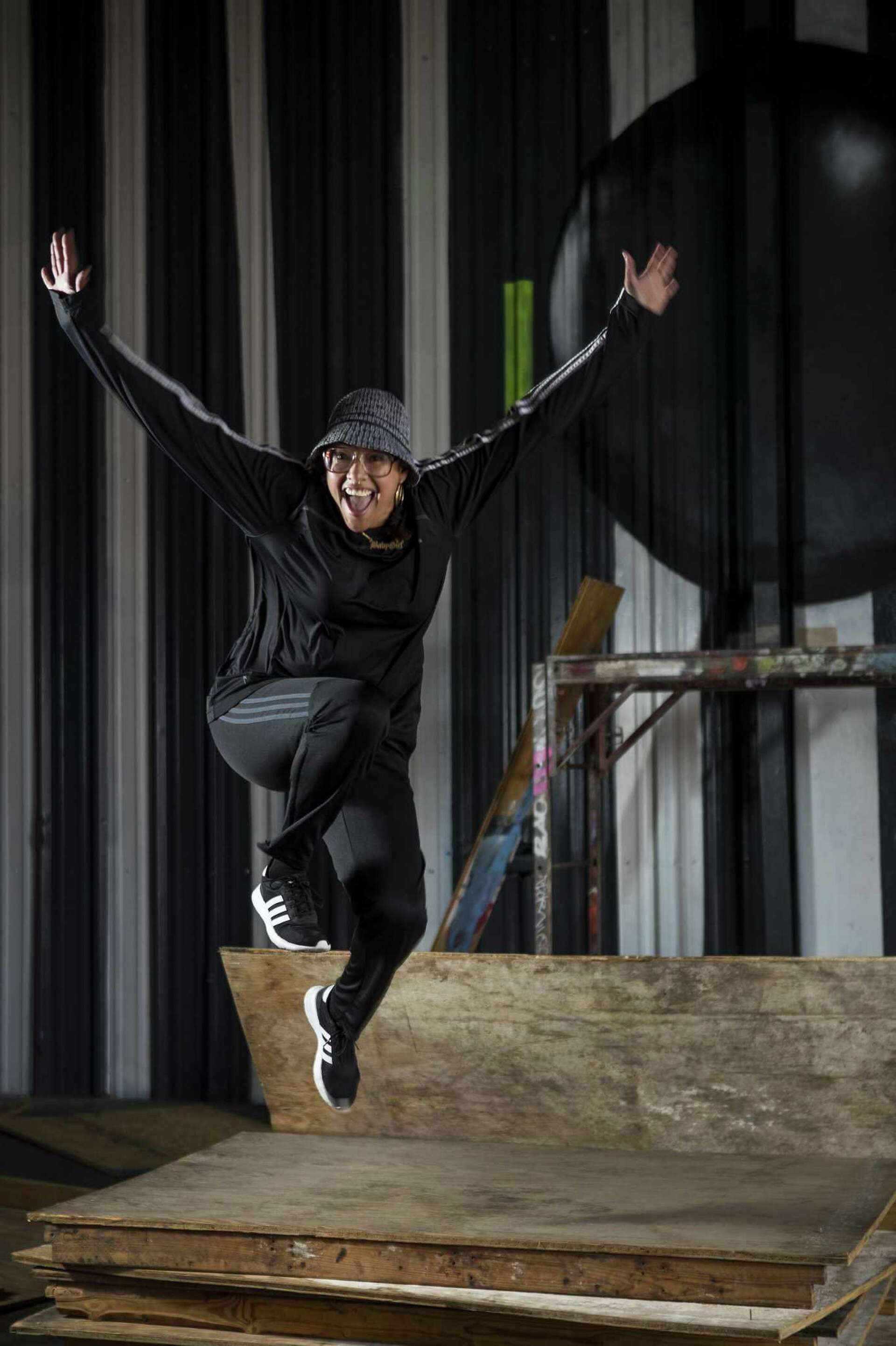 Houston b-girls Ericka Martinez and Lucia Rodriguez break the ...