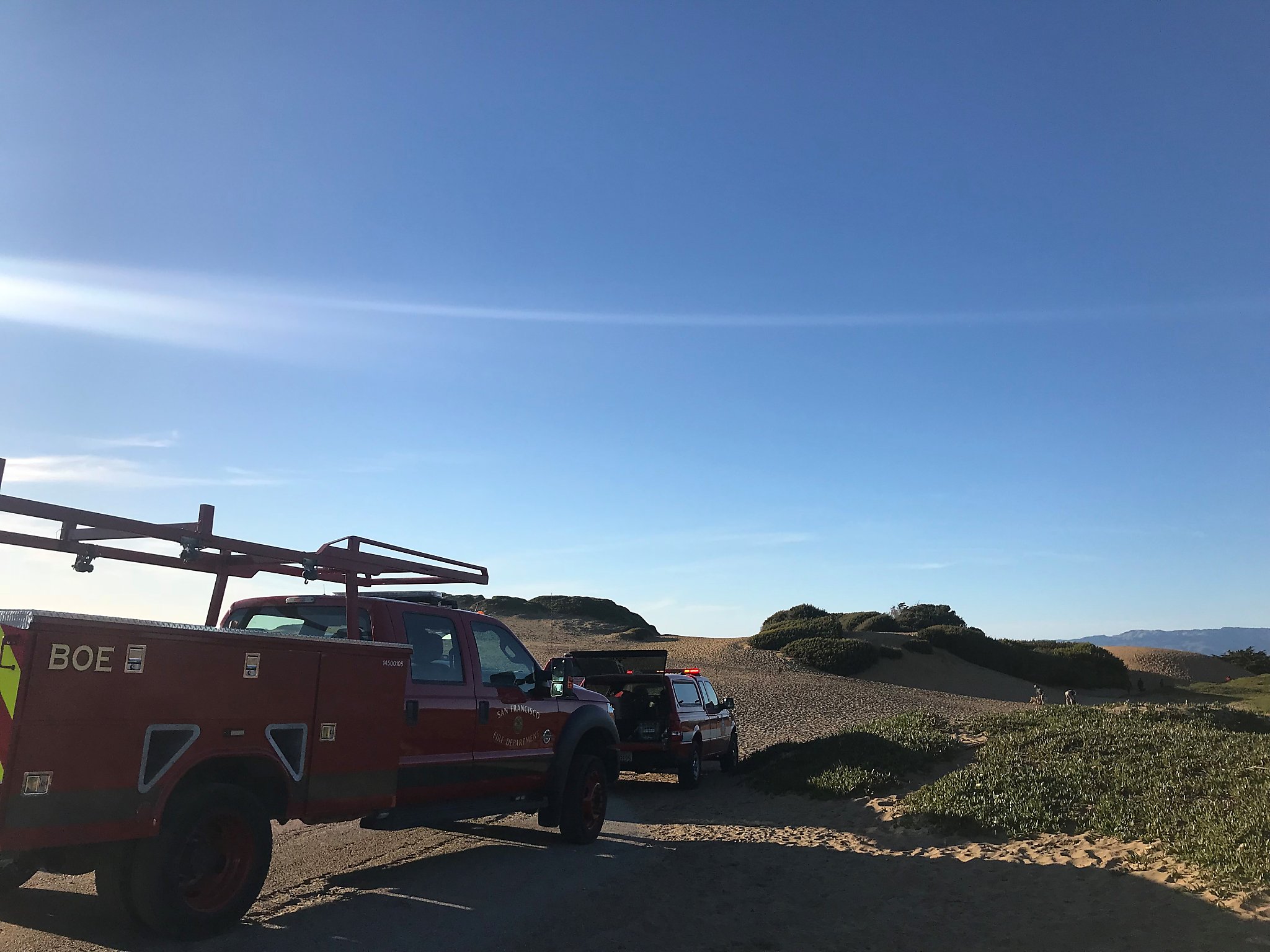 Fort Funston cliff collapse traps two women, one still in rubble