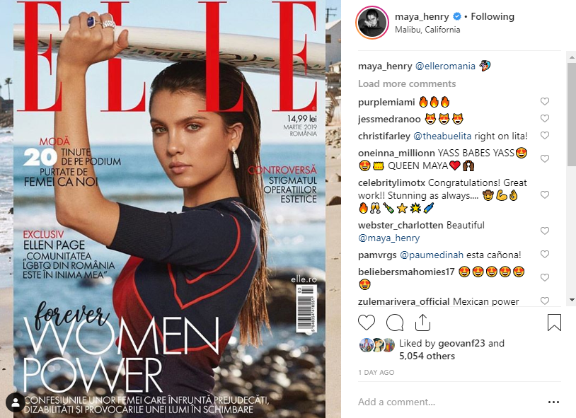 San Antonio's Maya Henry is the cover girl of Elle Magazine in Romania