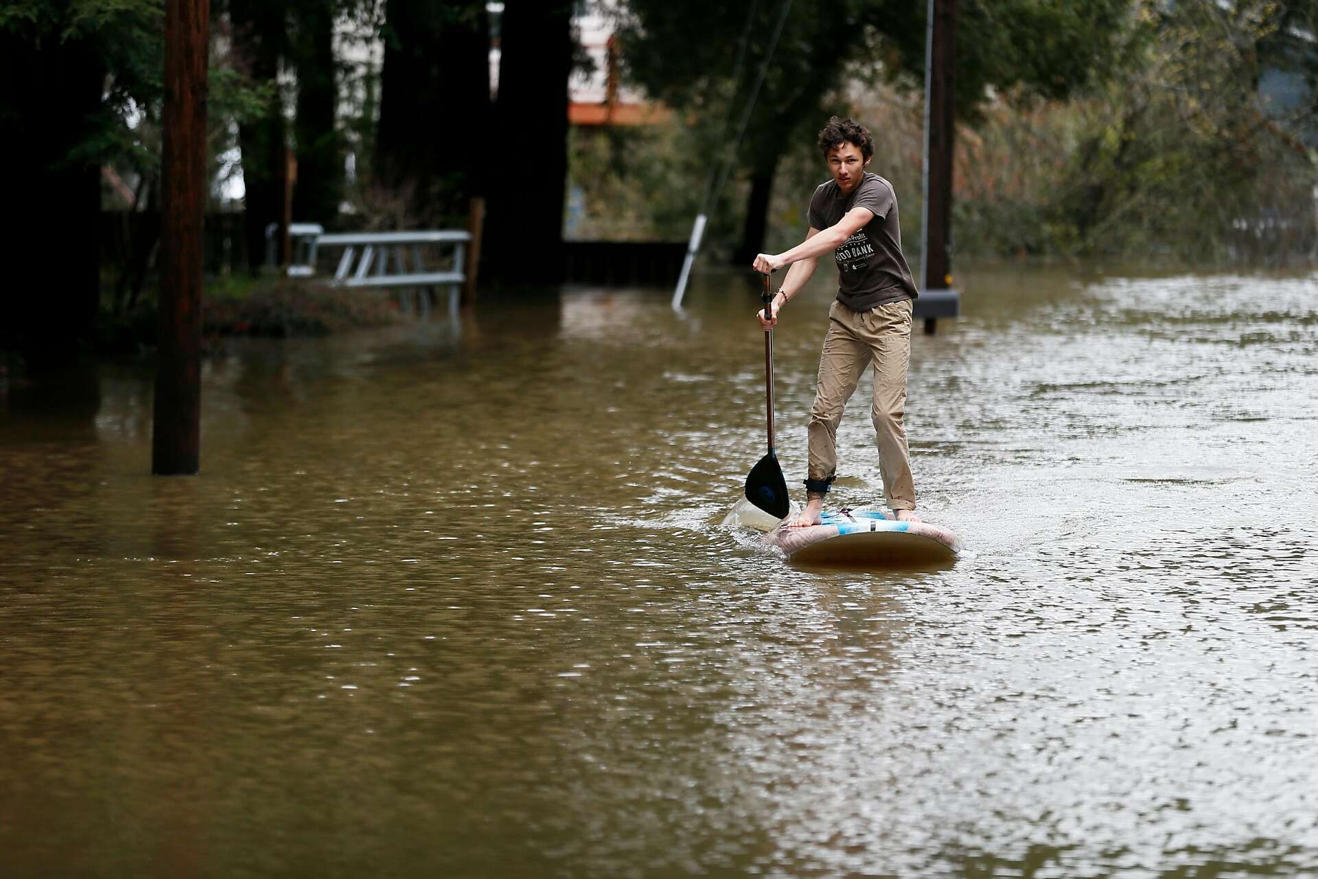 Rivers where roads should be: Drone footage shows extreme flooding in ...
