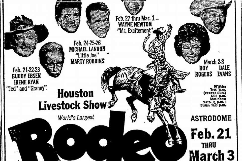 Chronicle rodeo advertisements 1966 - 1995