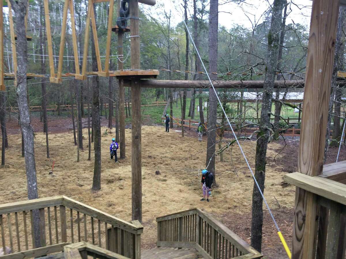 Texas TreeVentures high ropes park in The Woodlands expected to open in ...