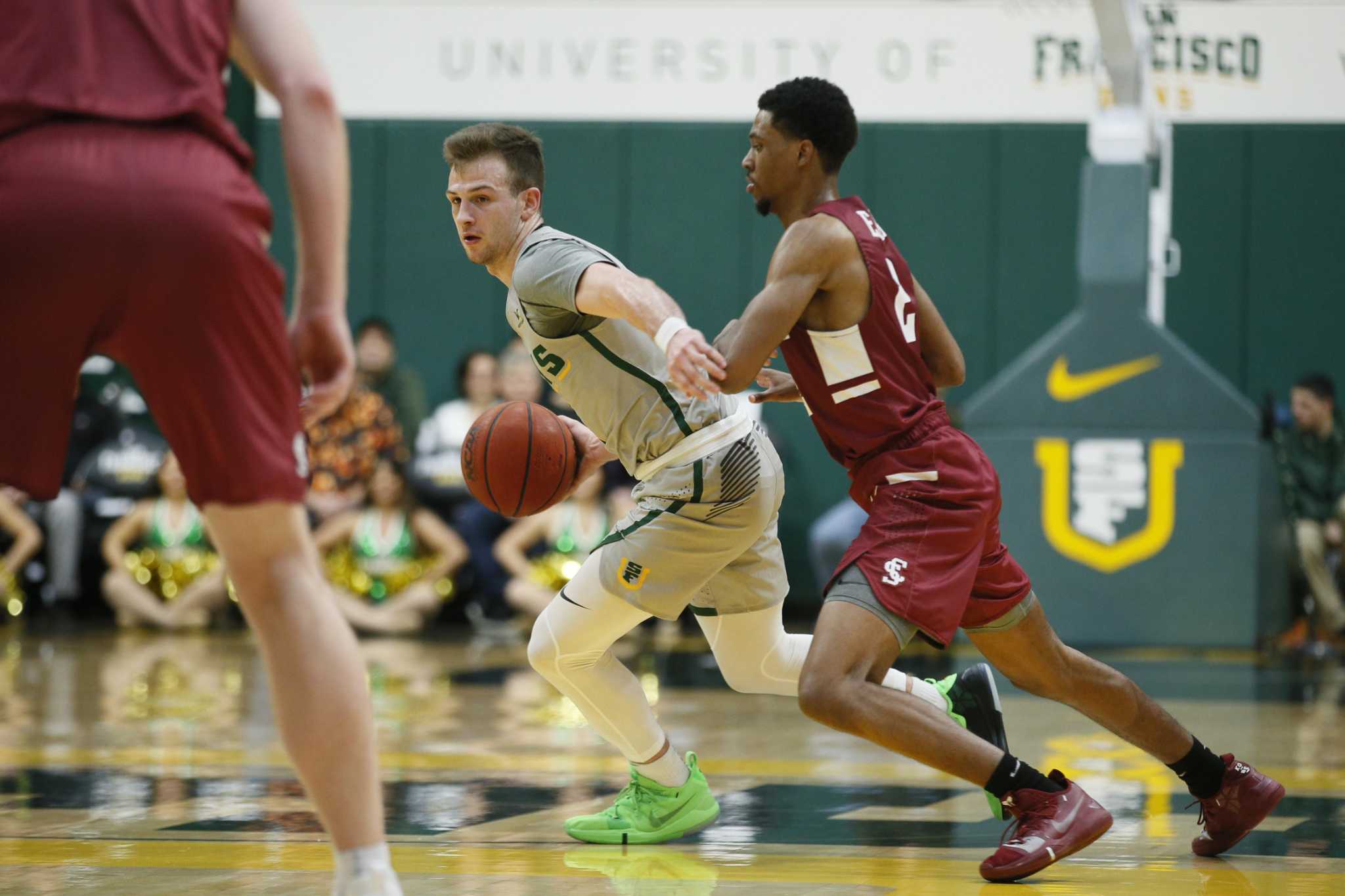 USF’s Frankie Ferrari, a ‘basketball junkie,’ thriving in senior season