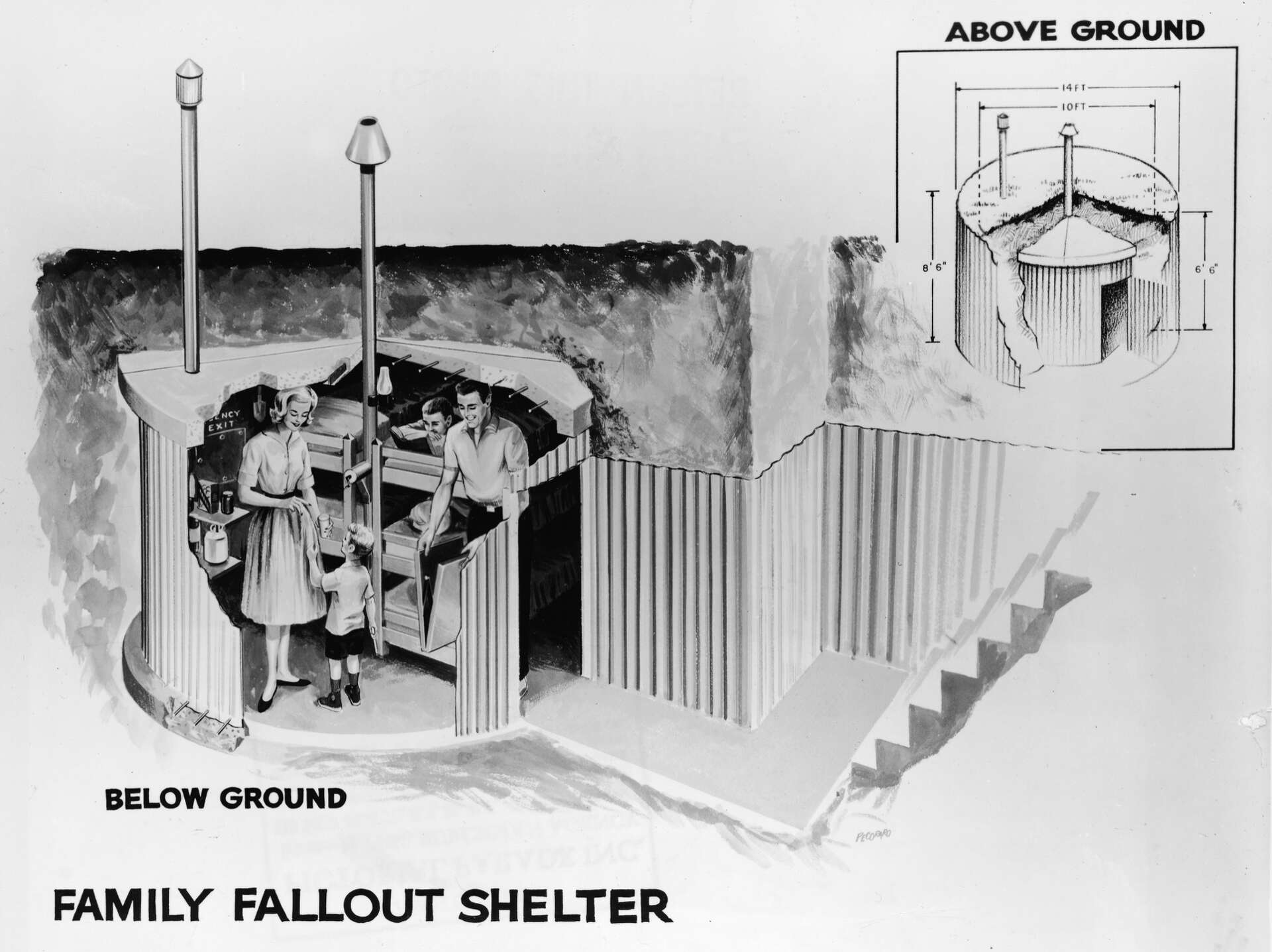Fallout shelters were a thing in the Bay Area in the '50s and '60s ...