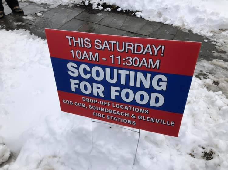 Snow dampens Greenwich Scouting food drive, but officials extend ...