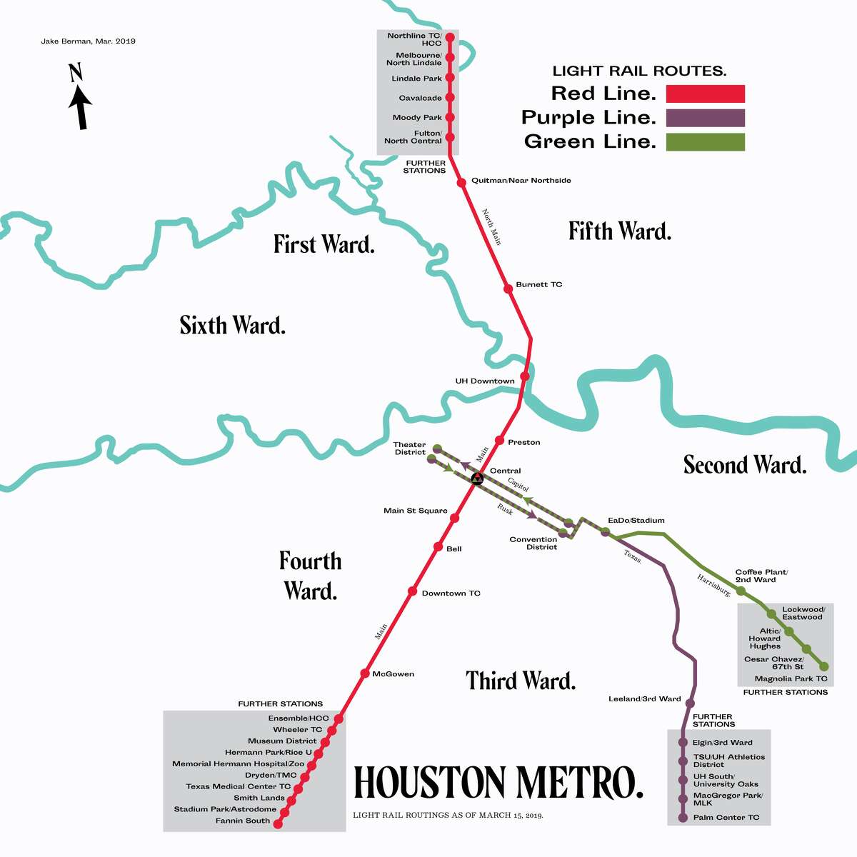 Artist illustrates how Houston's public transportation system has ...
