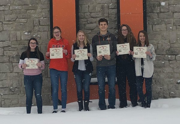 Ubly Schools name students of the month