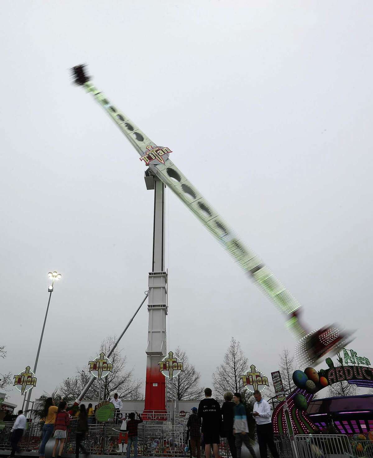 Taking a spin on the Titan, the biggest ride at the rodeo — and in the U.S.