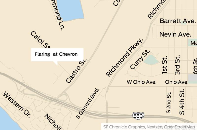 Flaring at Chevron refinery caused by power outage, risk remains low