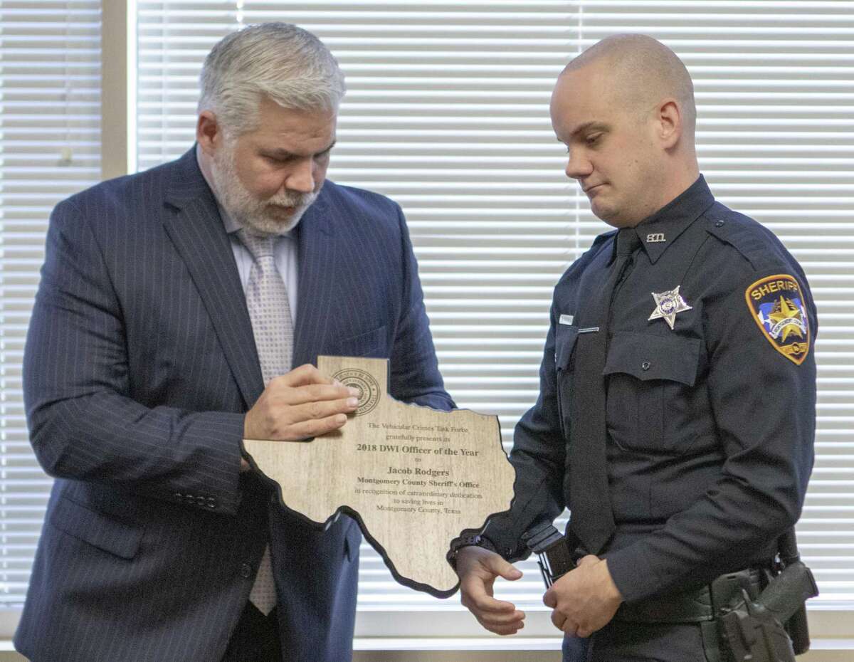 Montgomery County DA lauds officers for DWI enforcement at event