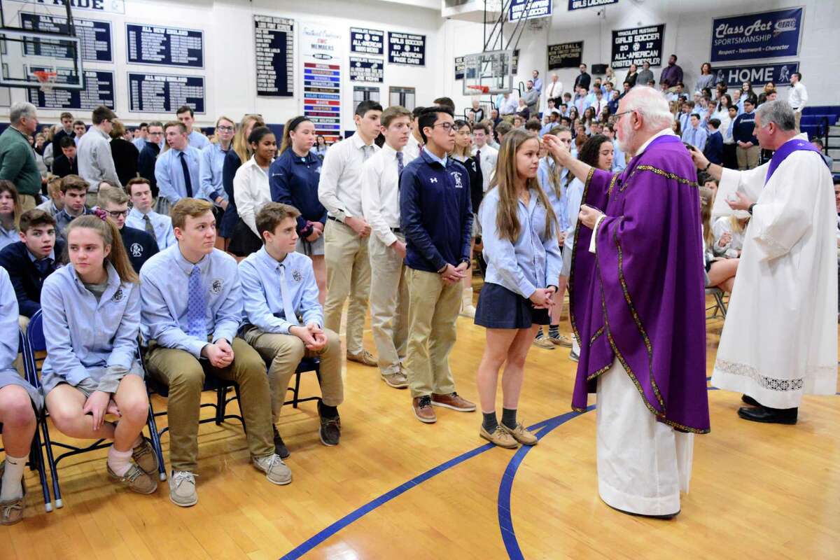 Ash Wednesday service held at Danbury high school