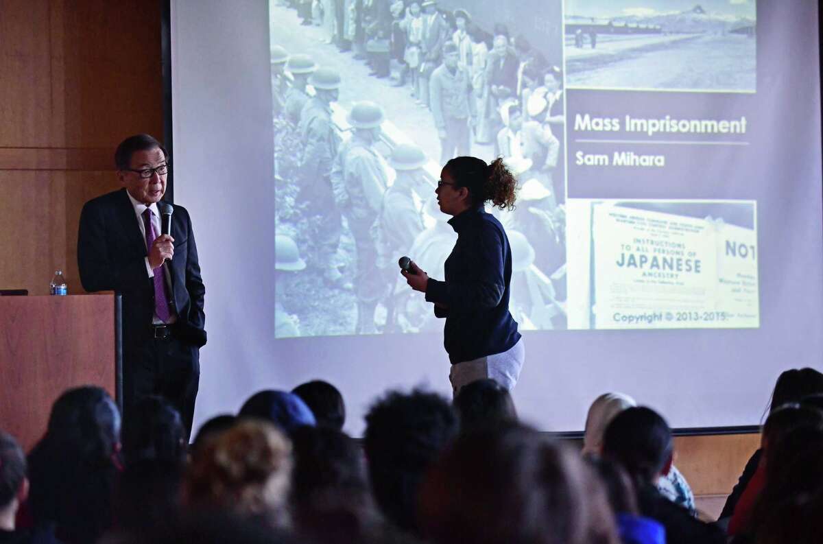 Internment camp survivor shares his life and times with Norwalk students