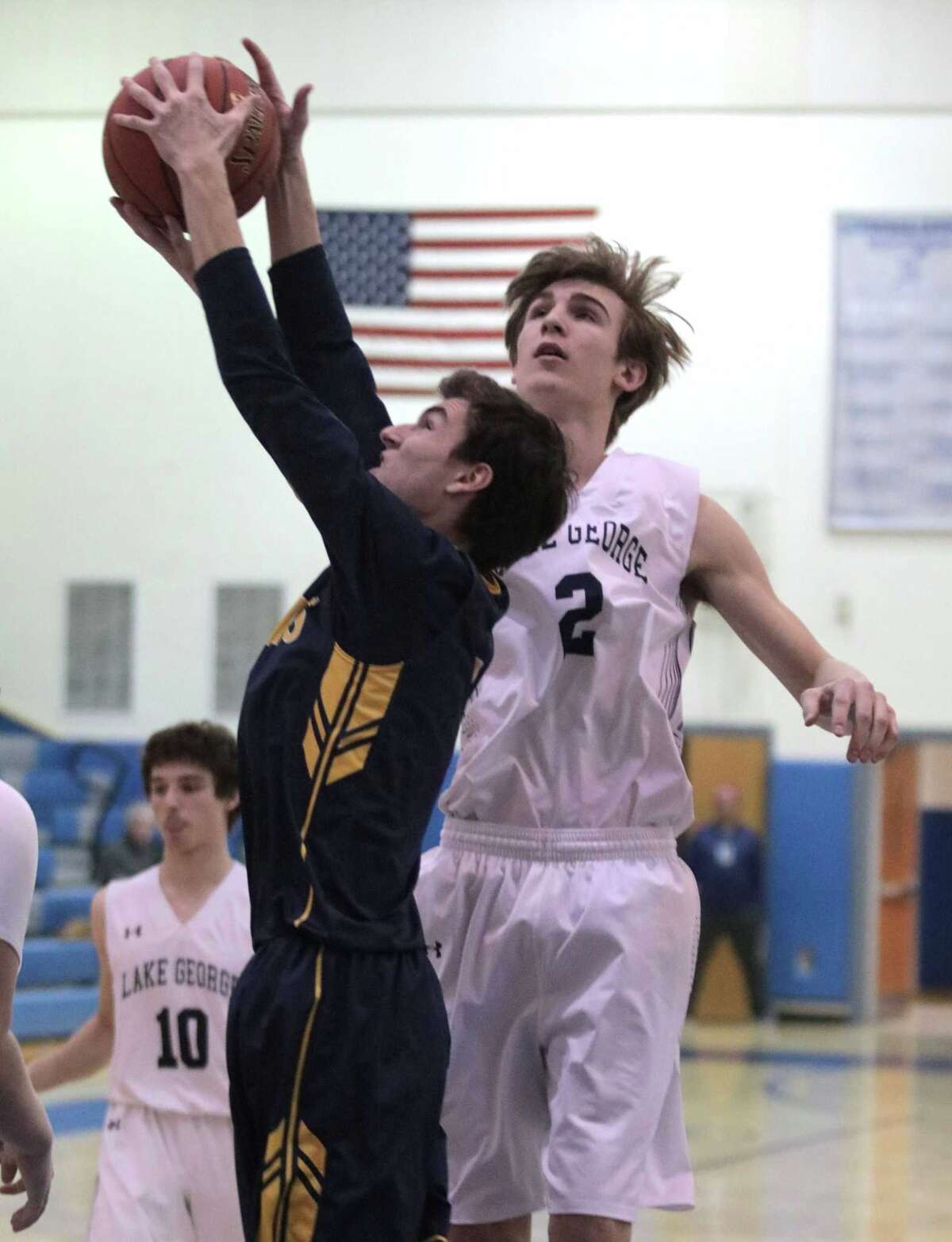 Lake George boys' basketball holds on for win against Madrid-Waddington