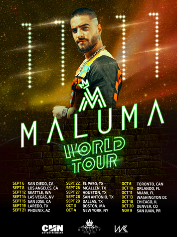 Maluma announces San Antonio return