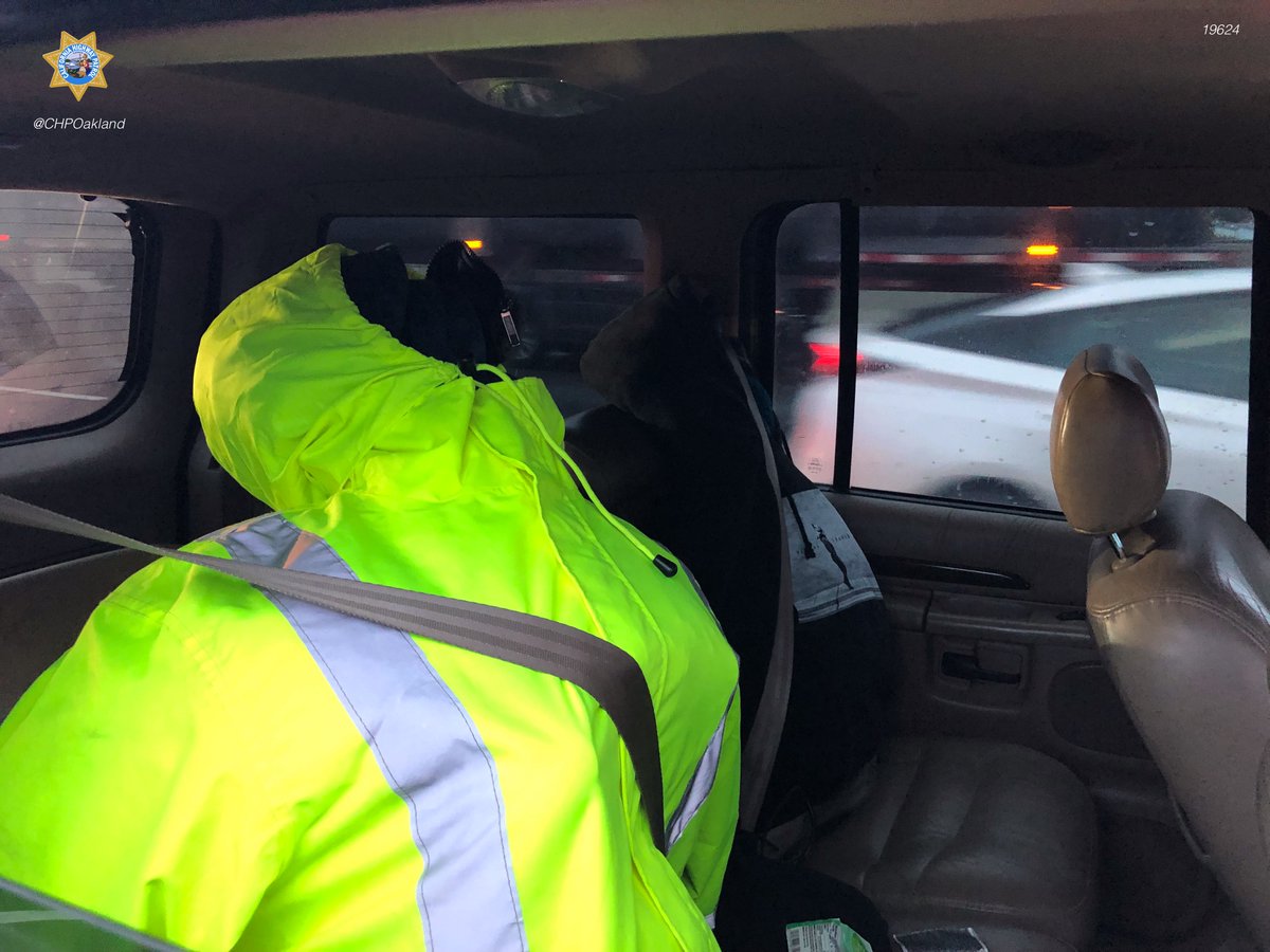 Oakland carpool cheat caught with not one but two dummies in the backseat