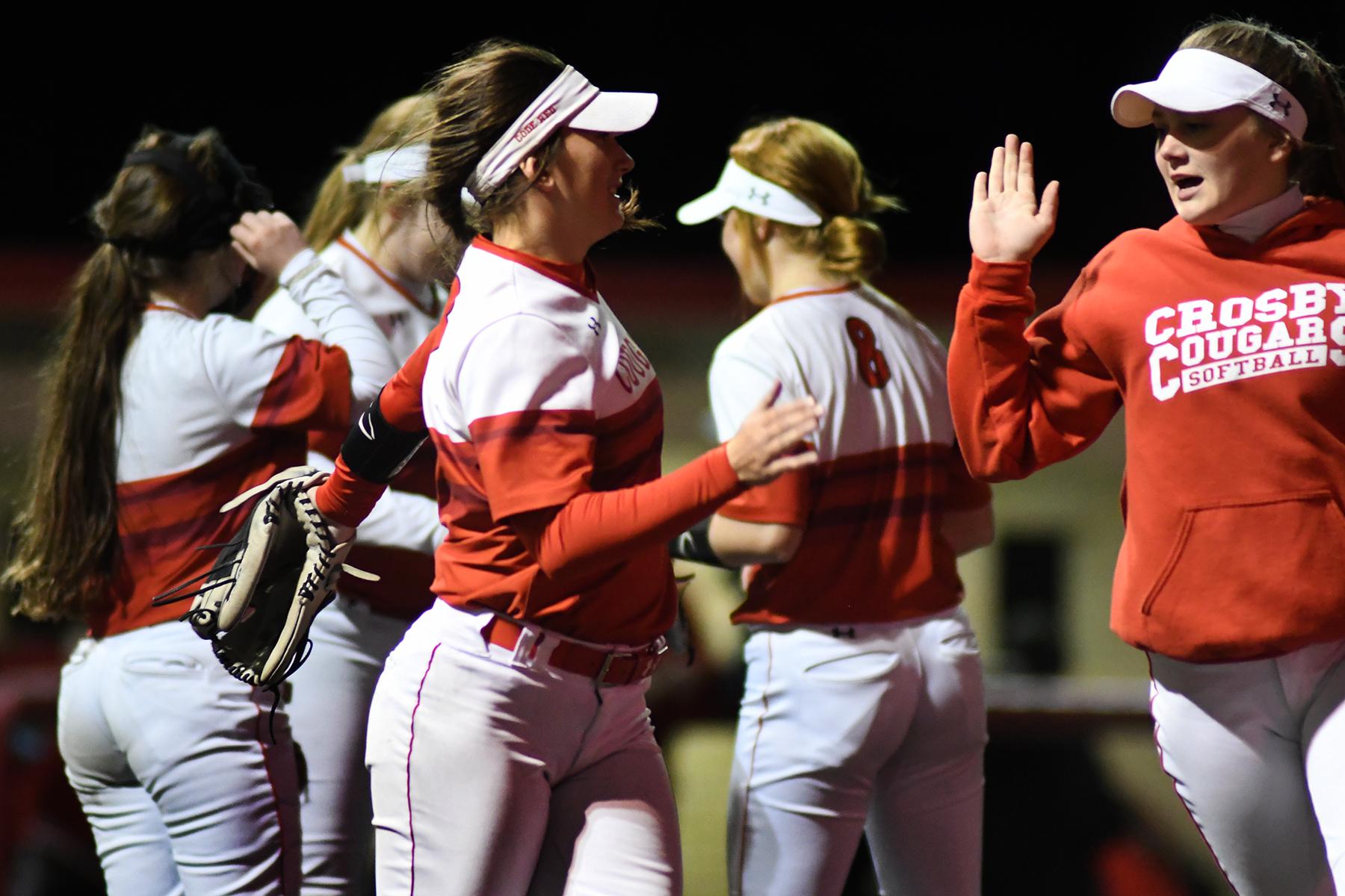 Softball: Crosby Lady Cougars begin to get into the thick of district play
