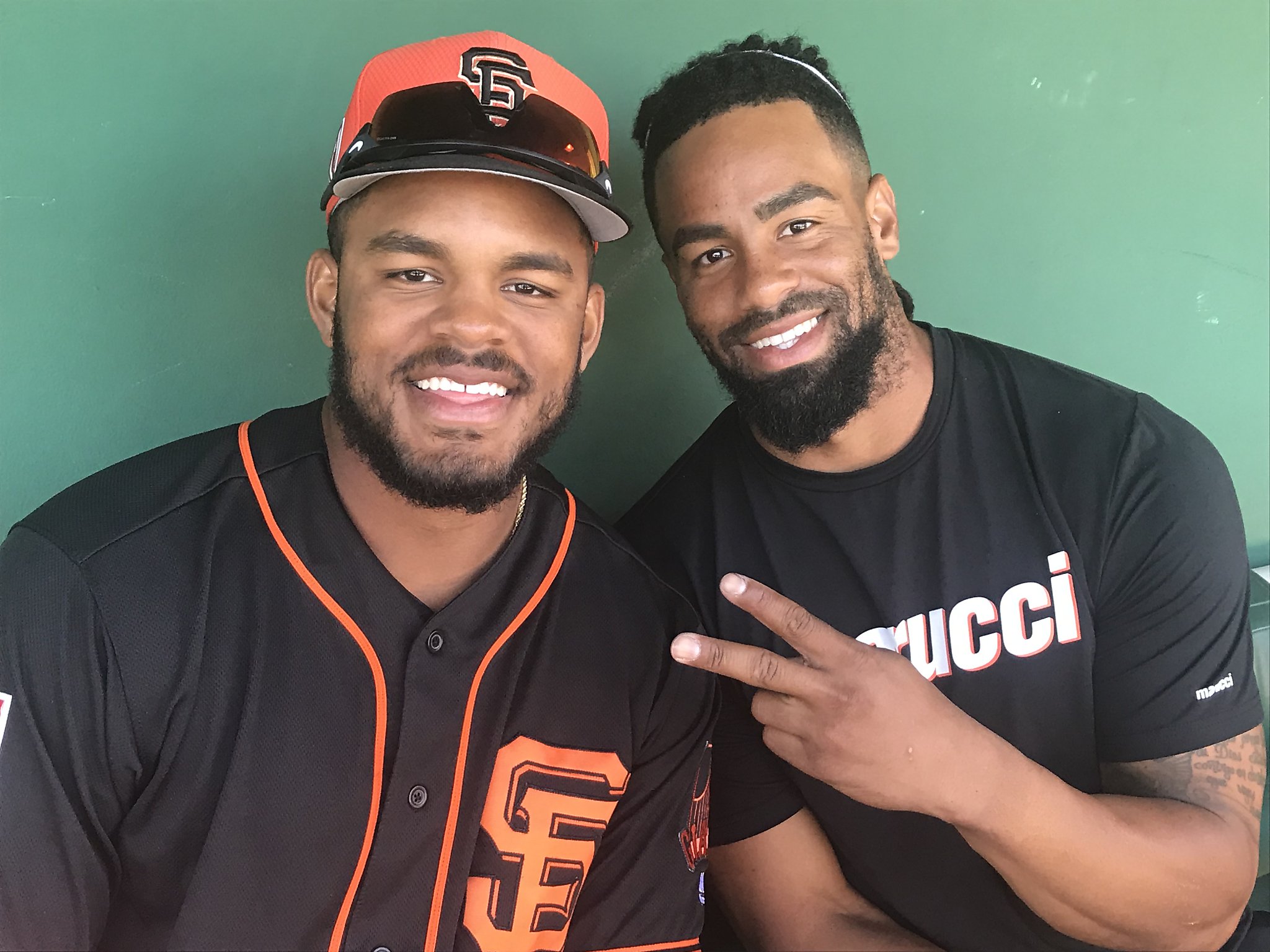 A Giants deja vu: Brothers Heliot, Henry Ramos together in outfield
