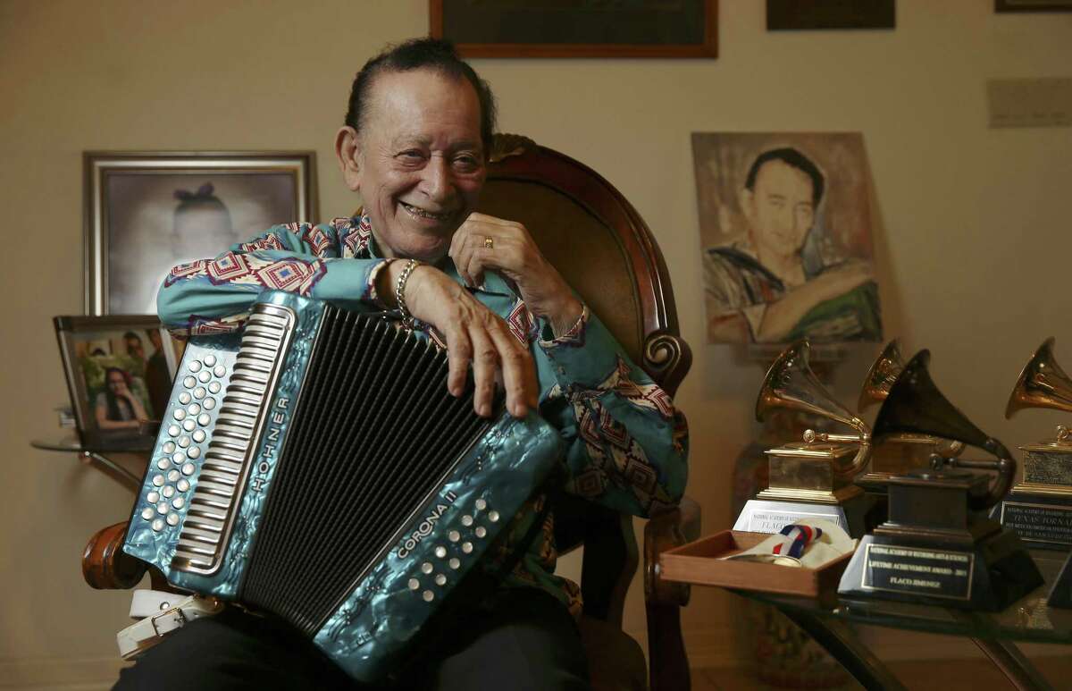 Conjunto legend Flaco Jimenez celebrating 80th birthday