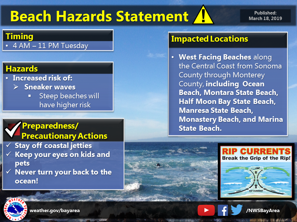 Sneaker wave warning for Bay Area beaches: 'Keep your eyes on kids and ...