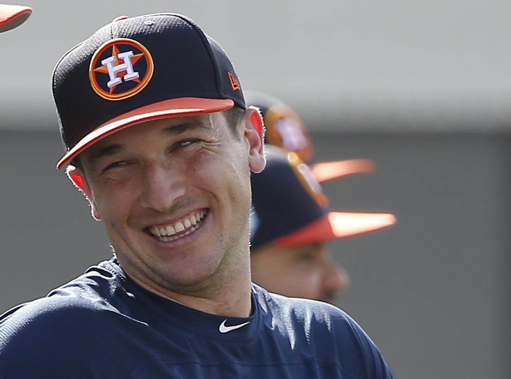 Astros third baseman Alex Bregman has 100 million reasons to be happy