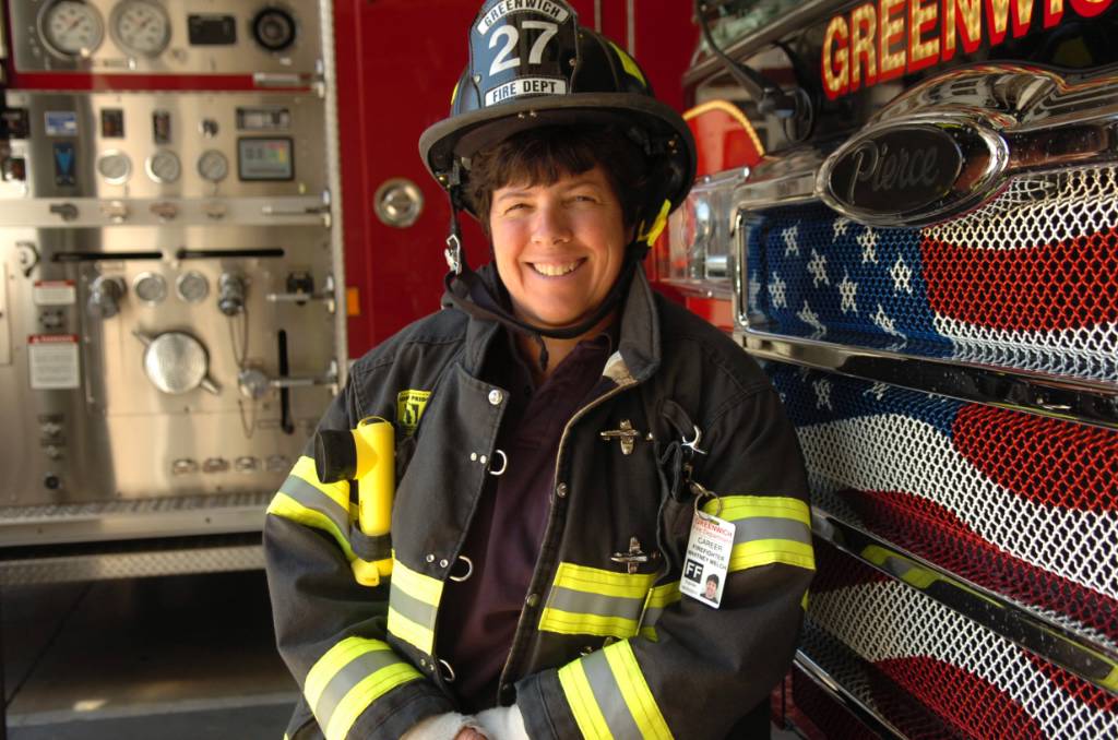 Blazing a trail: Town's sole female firefighter hopes for successors