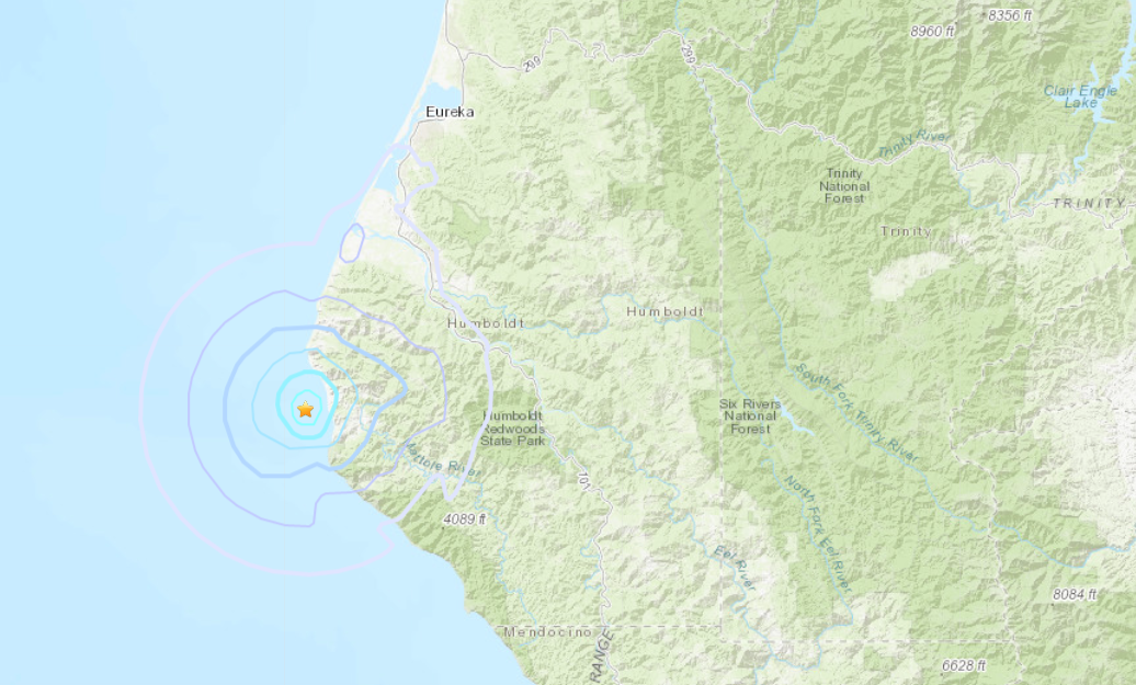 Magnitude 3.5 earthquake strikes near Petrolia, CA