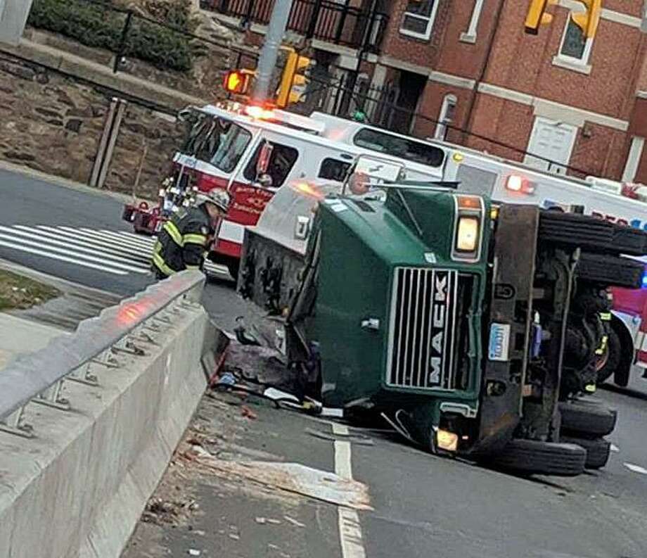 Traffic still a mess on Derby’s Route 34 after oil tanker flips ...