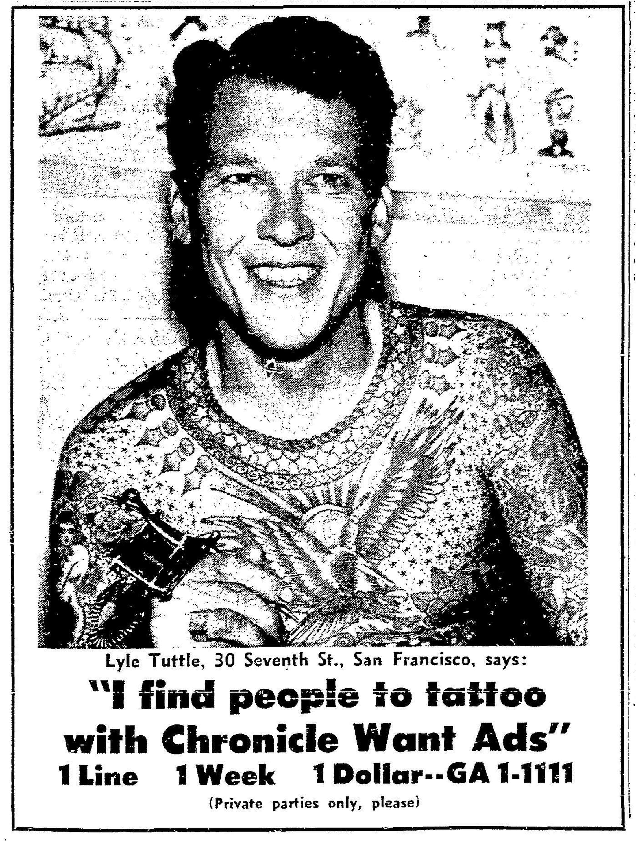 Lyle Tuttle, 1931-2019: See photos of SF tattoo legend from decades past