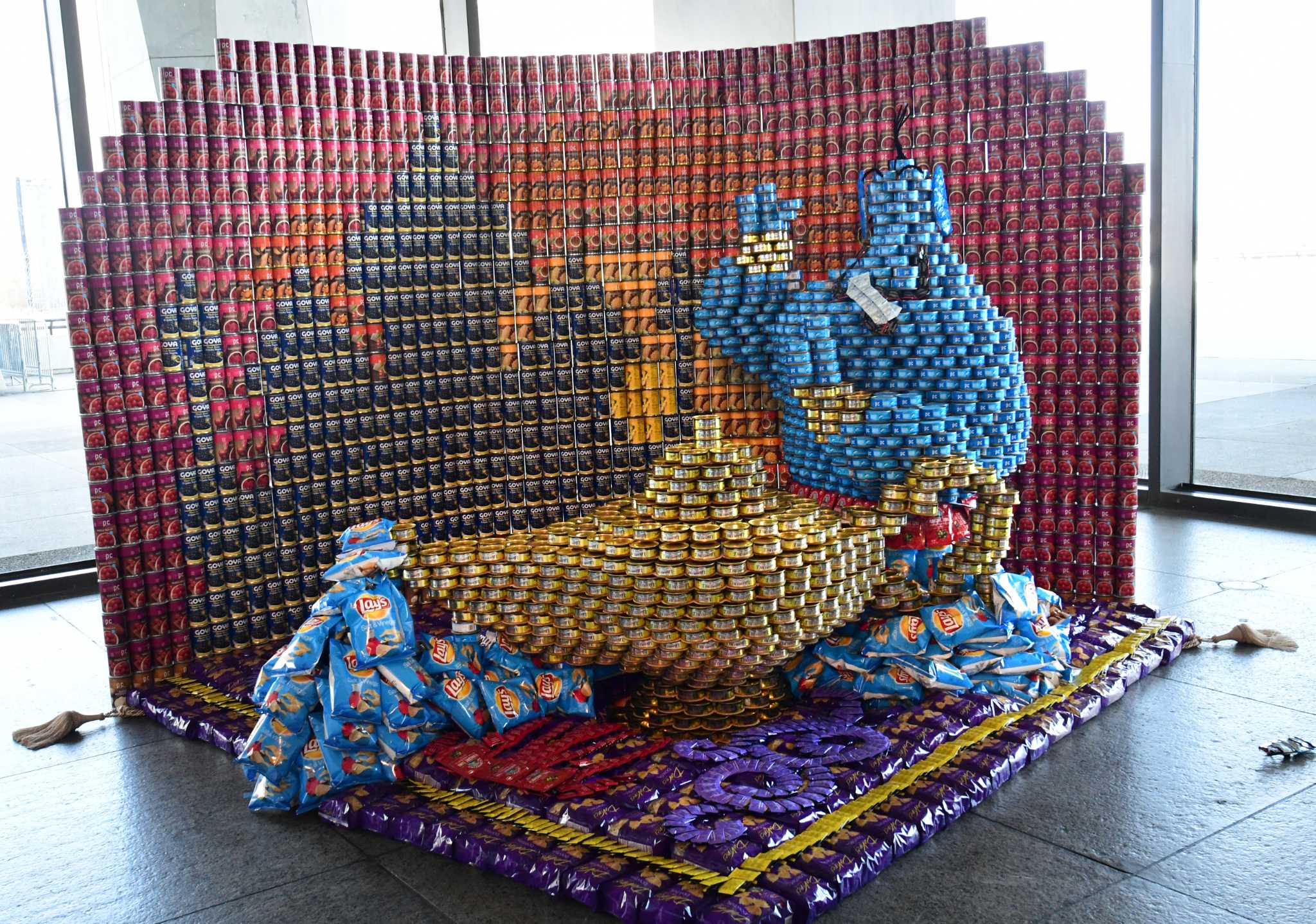 Photos: Disney-themed Canstruction exhibit opens at State Museum