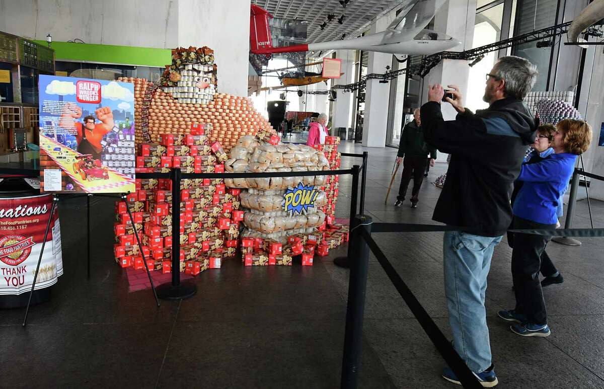 Photos: Disney-themed Canstruction exhibit opens at State Museum