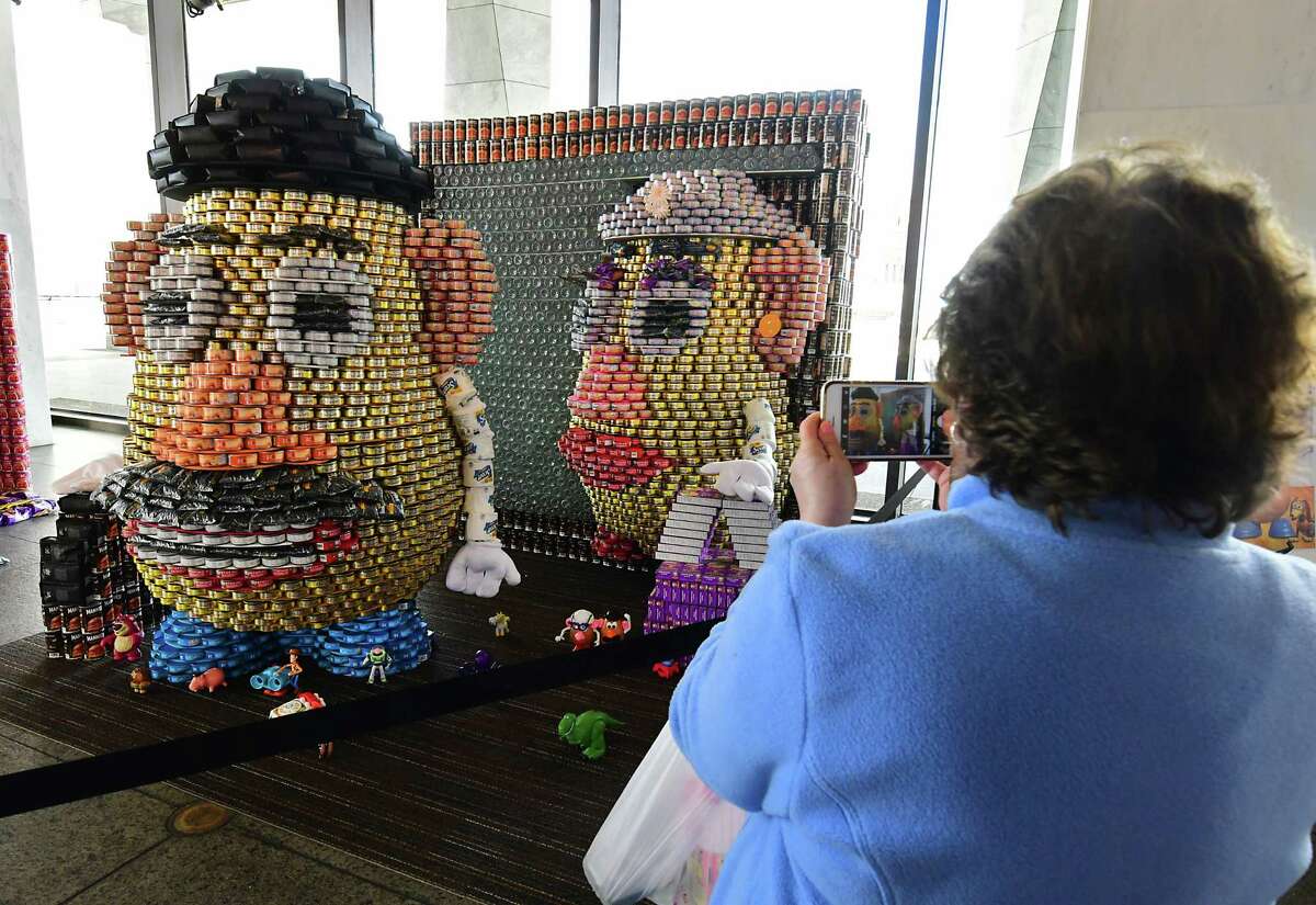 Photos: Disney-themed Canstruction exhibit opens at State Museum