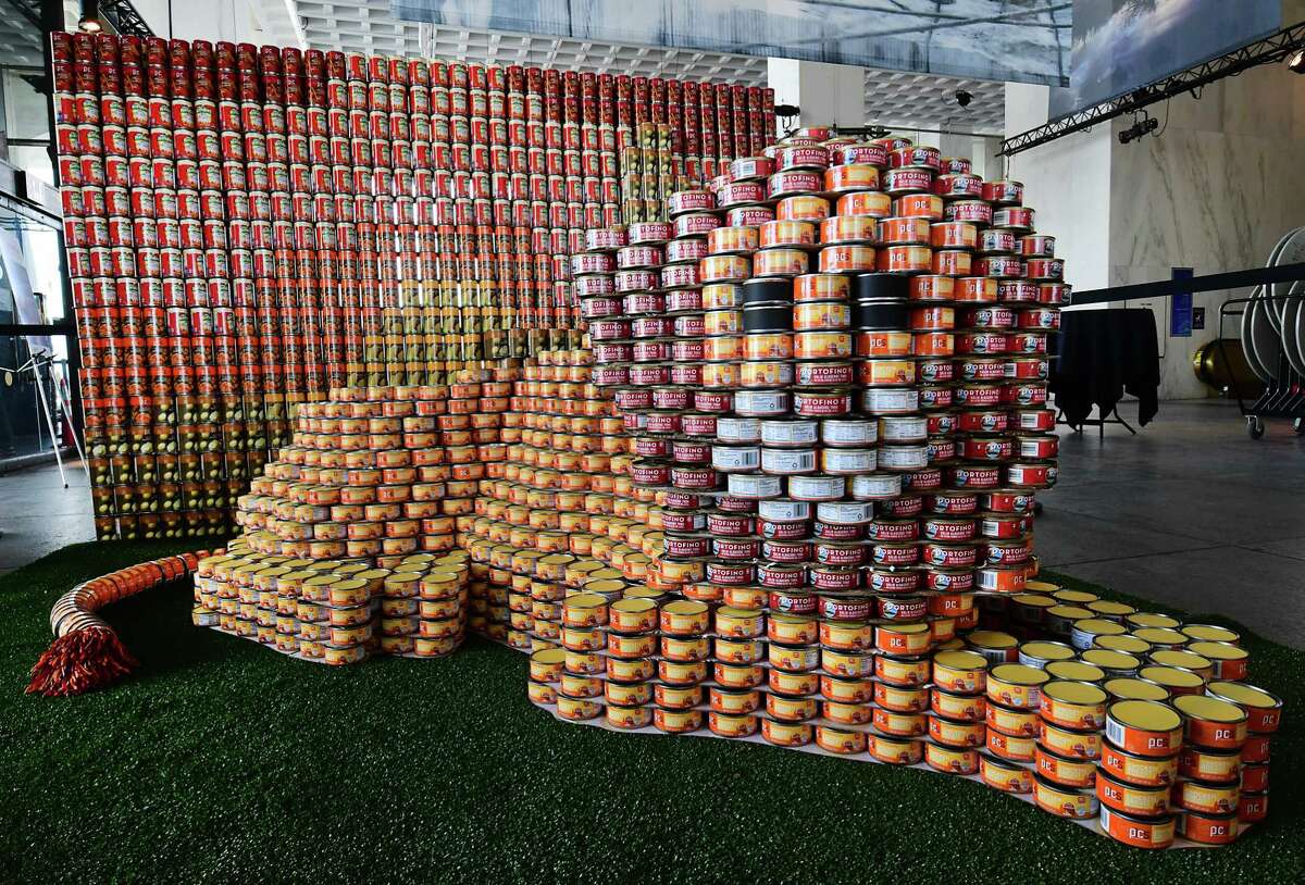 Photos: Disney-themed Canstruction exhibit opens at State Museum