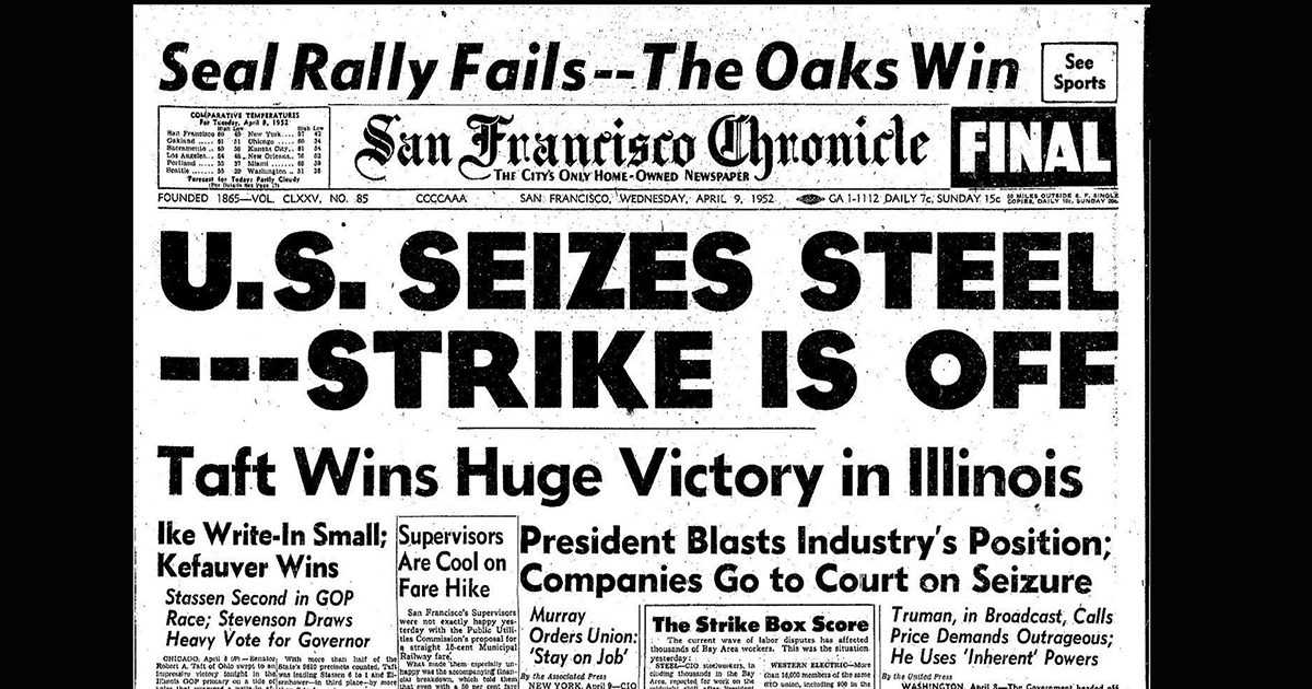 Harry Truman Steelworkers Strike